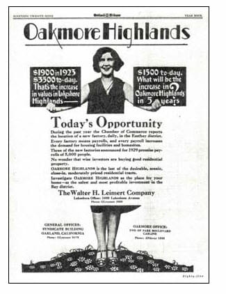 Oakmore Highlands - A Bit of History